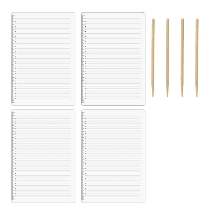 Line Stencil Template for Journaling Spacing- 4Pcs Straight Line ...