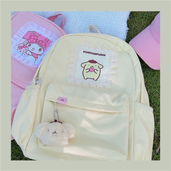 【PRETTYG】Sanrio Pompompurin My Melody Schoolbag Children's Doughnut Bag ...