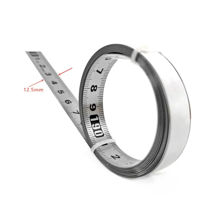 Length 4m Stainless Steel Miter Track Tape Measure Self Adhesive Metric ...