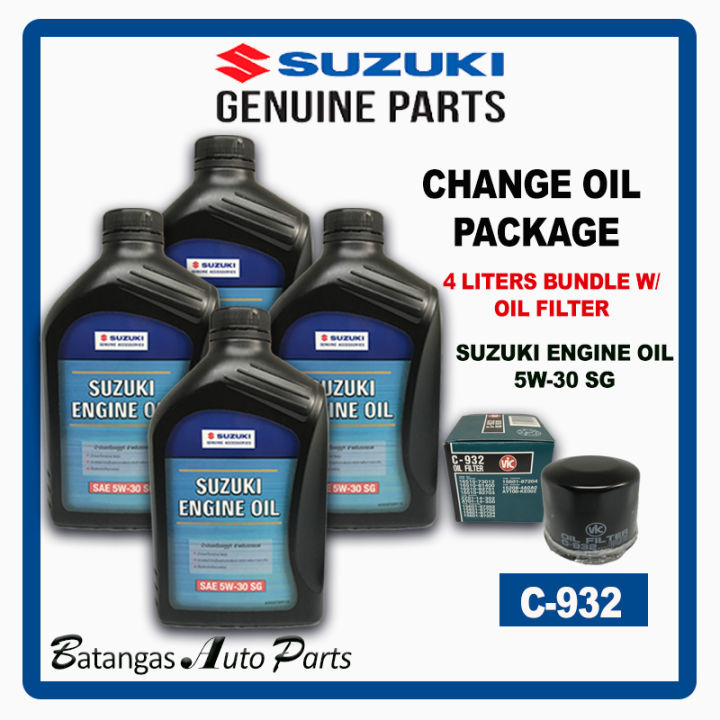 CHANGE OIL PACKAGE FOR ERTIGA, SWIFT, DZIRE, APV SUZUKI ENGINE OIL 5W ...