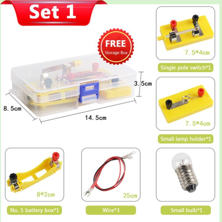 Lab DIY Electric Circuit Physics Experiment Equipment Set Science ...