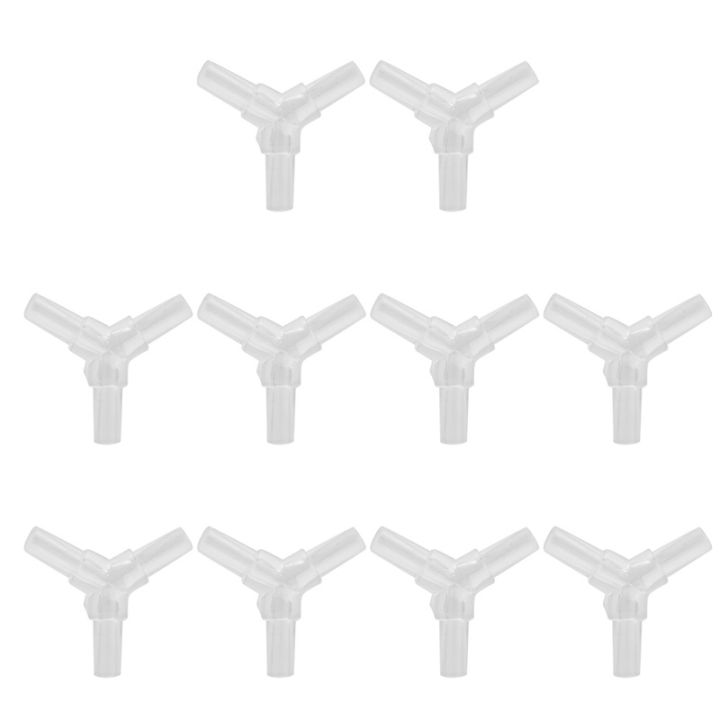 ขายดีY-รูป10Pcs 3 Way Connector Clearวาล์วอากาศออกซิเจนสำหรับพิพิธภัณฑ์ ...
