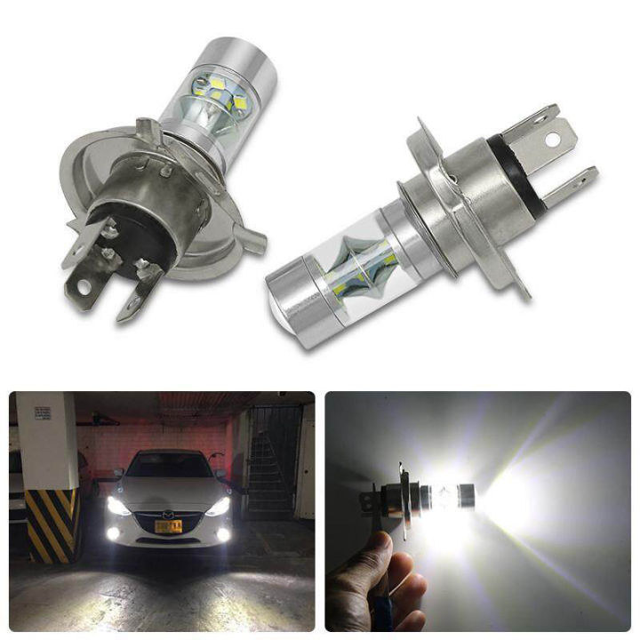 2pcs H4 LED Headlight Bulbs Daytime Running Light 80W 6000K for Proton ...