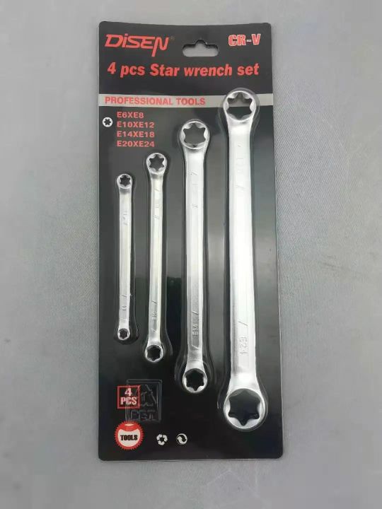 Torx Box Wrench Set E8E24 Hex Wrench Double End E CrMo Pentalobe ...