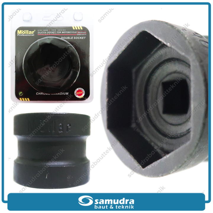 MOLLAR Mata Kunci Sok 39-41 Double Head Socket Shock Mur CVT Kopling Matic | Lazada Indonesia