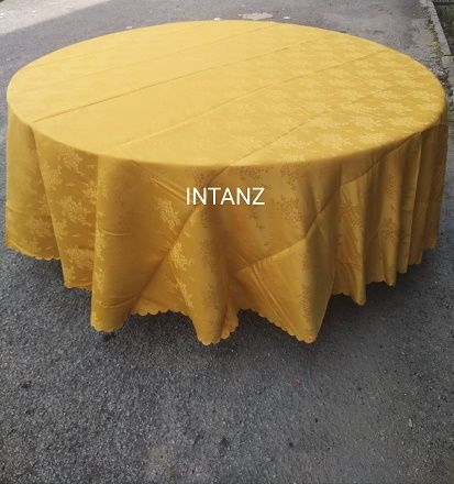 Alas Meja Bulat 6ft Damask 130" Round Table Cloth | Lazada
