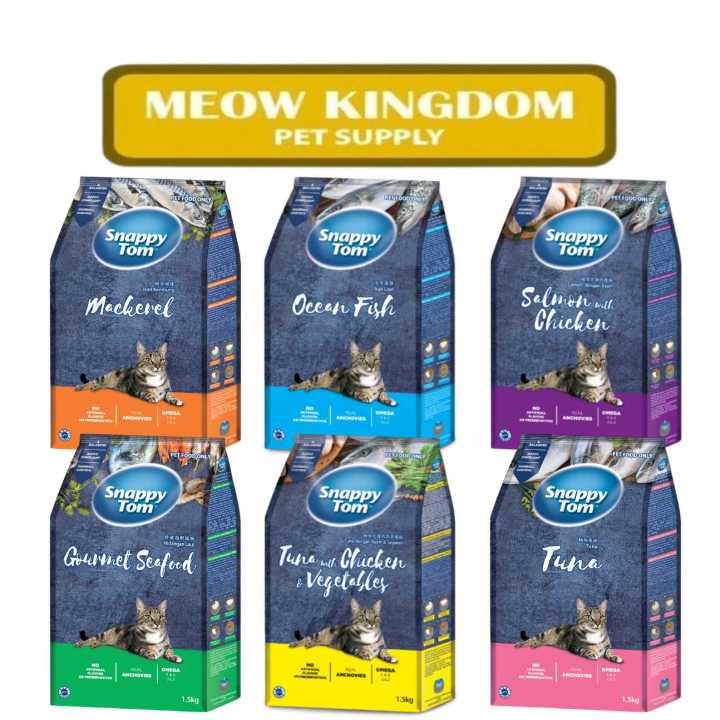 Snappy Tom Cat Food / Dry Food / Pet Food 1.5kg | Lazada