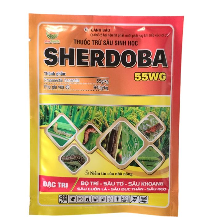 Thuốc Trừ Bọ Trĩ Sâu Đục Thân Sâu Cuốn Lá Lúa Sinh Học SHERDOBA 55WG ...