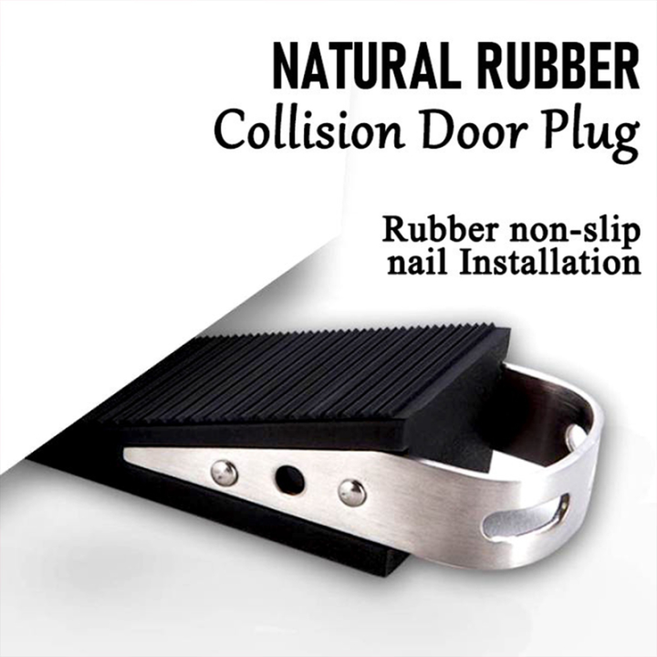 Block Guard Door Stopper Wedge Anti Skid Heavy Duty Safety Silicone ...