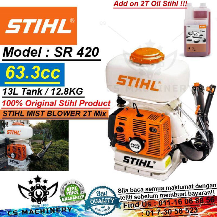 100% Original SR420 Stihl Mistblowers Powerful mistblower Pump Racun 13L | Lazada