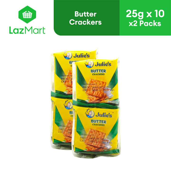 Julie's Butter Crackers 25g x 10 - Pack of 2 | Lazada PH