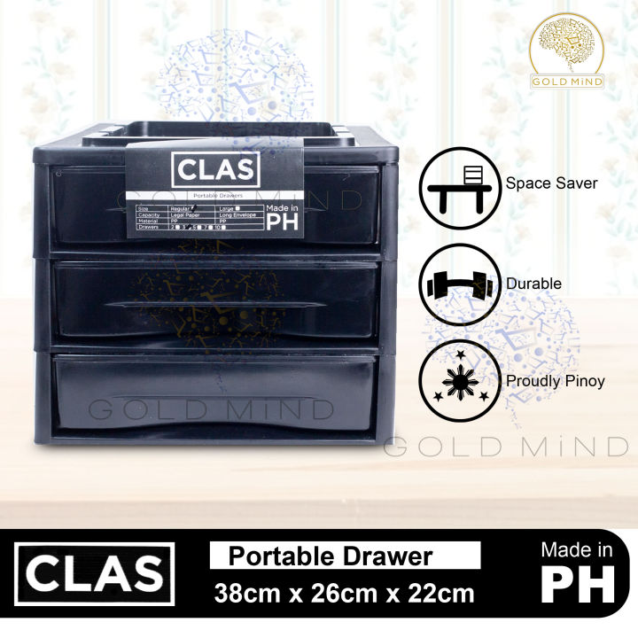 CLAS Stackie 3 Layer Plastic Drawers - Gold Mind Everyday Low Price ...