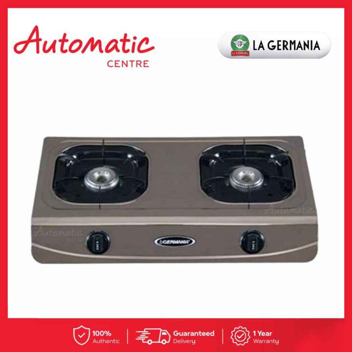 La Germania G650 INOX 2 Burner Gas Stove with Cast iron 2 burner and ...