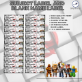 LUCSMART - fast shipping ROBLOX THEMED STICKER LABEL AND NAME LABEL ...