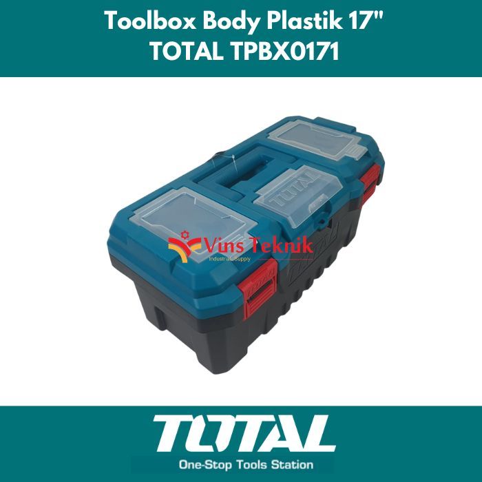 TOTAL TPBX0171 Toolbox Body Plastik 17" Tool Box Total TPBX 0171 ...
