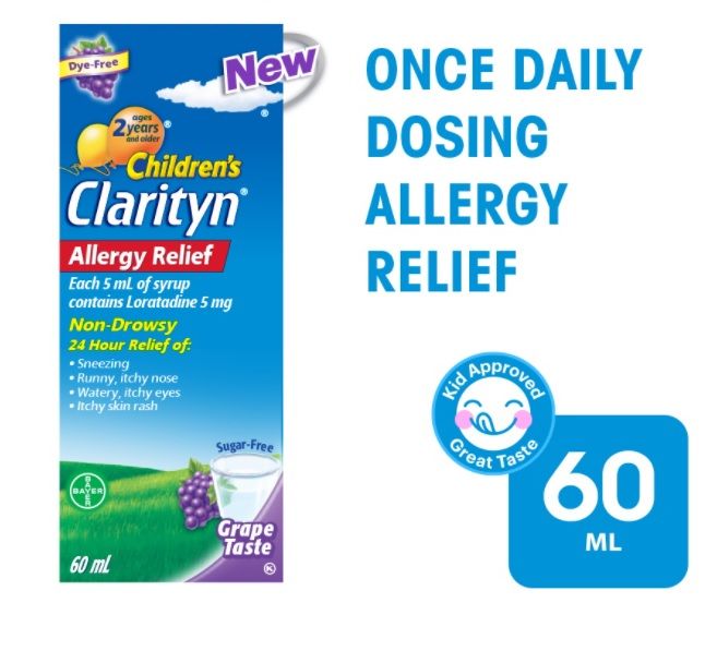 Children’s Clarityn® Grape Syrup 60ml (Exp: 09-2025) | Lazada Singapore