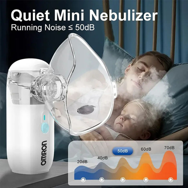 Omron Rechargeable Nebulizer Machine for Kids and Adults Asthma ...