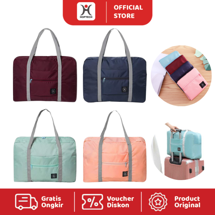TAS TRAVEL LIPAT BESAR HAND CARRY LUGGAGE BAG ANTI AIR WATERPROOF FOLD ...