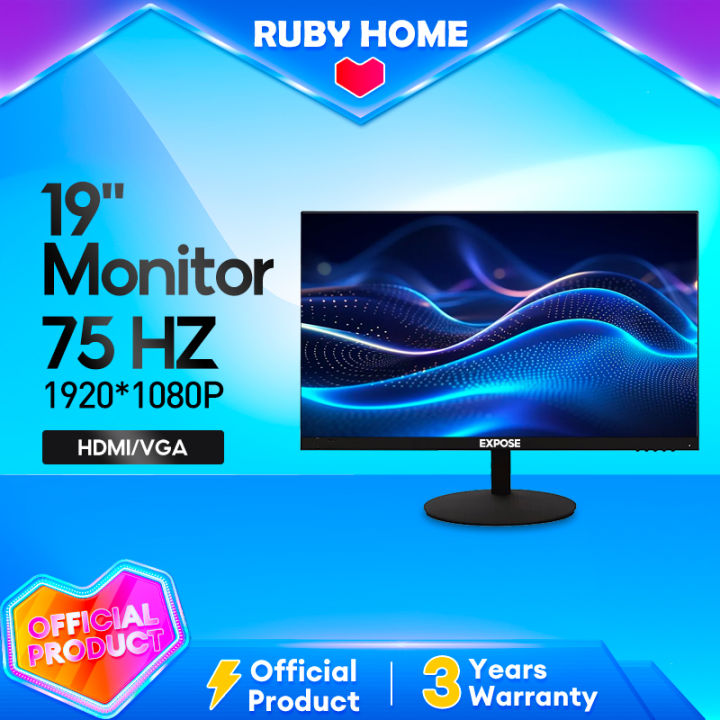 Monitor 24 Inch Monitor 75HZ 1080P LED Gaming Monitor 19 inch Computer ...