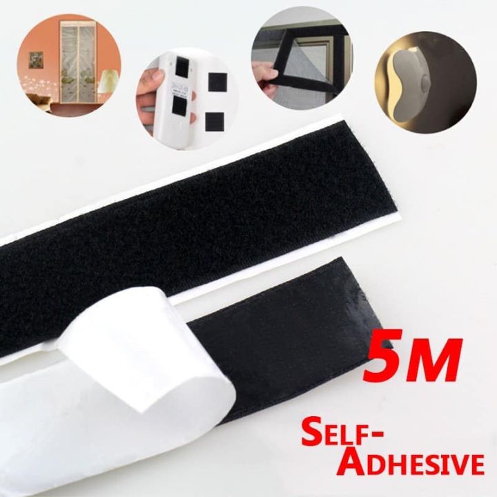 DIY Self adhesive Hook and Loop Fastener Tape nylon sticker | Lazada PH