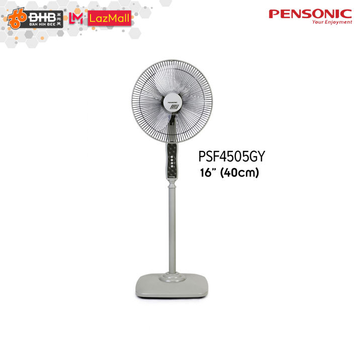Pensonic Stand Fan 50W 3 Speed 16" PSF4505GY 40cm 400mm Grey Midea ...