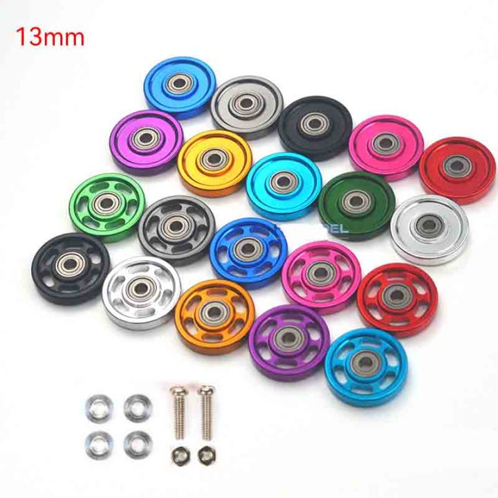 2PCS 95301 95499 15437 94860 13Mm Aluminum Rollers Hollow Wheel Guide ...