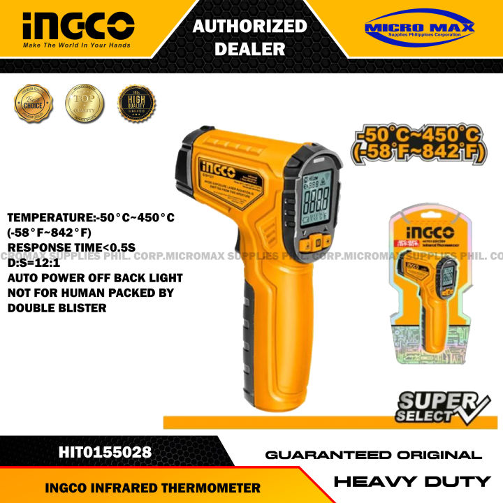 INGCO INFRARED THERMOMETER (HIT0155028) *NOT FOT HUMAN USE* | Lazada PH