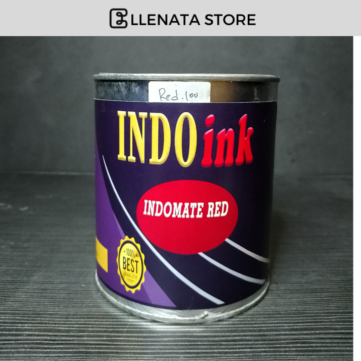 Cat Tinta Sablon Plastik / tinta sablon / INDOMATE - Red 9 | Lazada ...