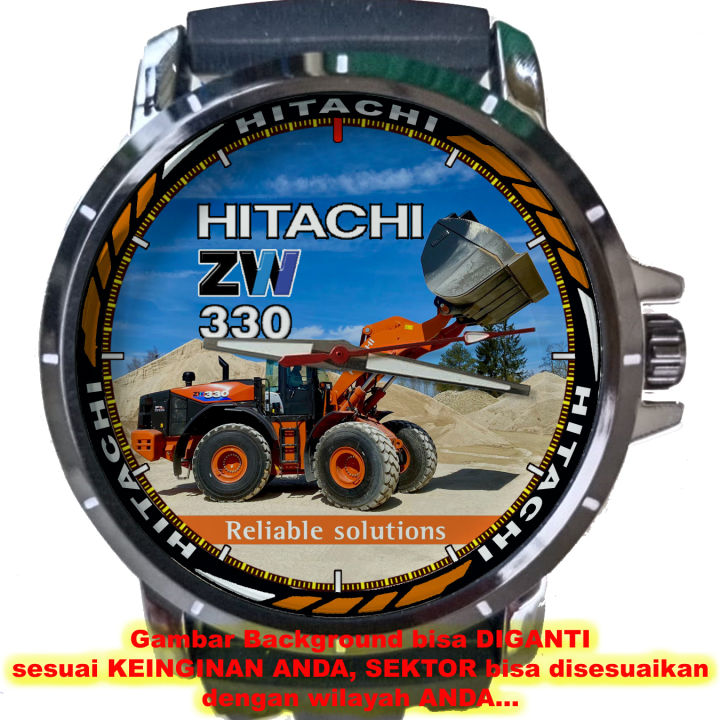 HITACHI ZW 330 LOADER art Jam Tangan Pria Background STIKER DOANG ...