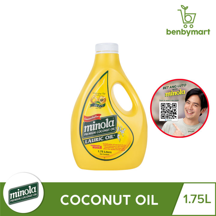 Minola Premium Coconut Cooking Oil PET Bottle 1.75L | Lazada PH