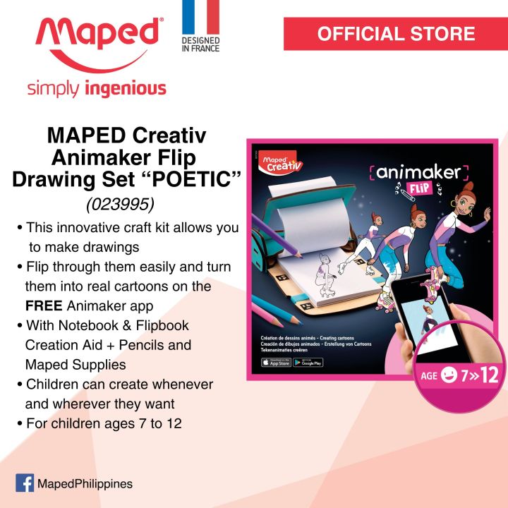 MAPED Creativ Animaker Flip Drawing Set | Poetic | 907068 | Lazada PH