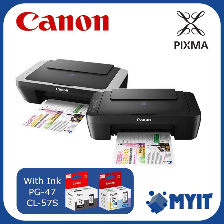 Canon Pixma E410 Inkjet Printer All in One Print Scan Copy | Lazada