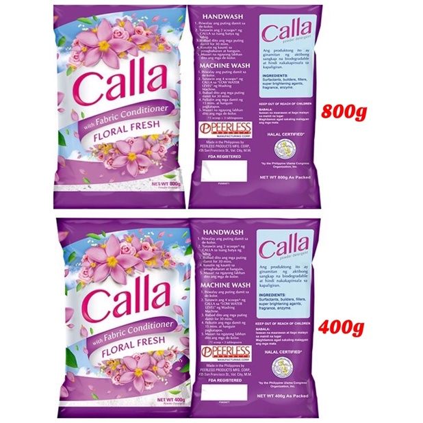 Calla Powder Detergent Floral Fresh 800g & 400g | Lazada