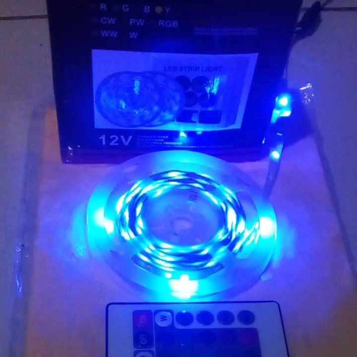 RGB LED STRIP COMBO 5 METER 12VOLT COLOURFULL | Lazada Indonesia