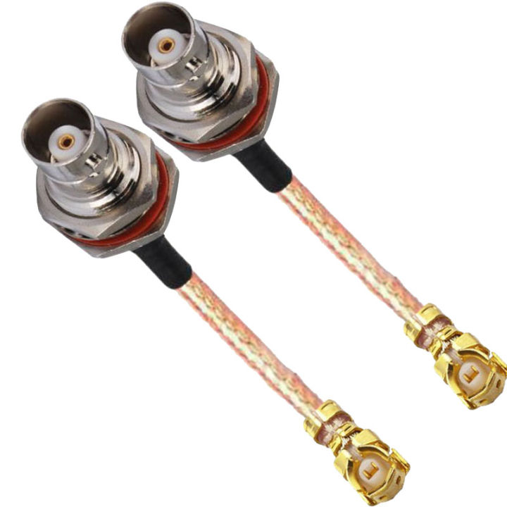 2pcs RG178 IPX U.FL IPEX to BNC Female O-ring Waterproof Connector RF Coaxial Pigtail Cable 30cm ...