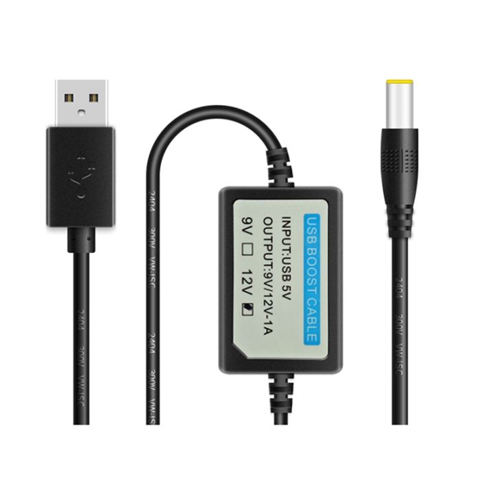 (USVH) USB Charge Power Boost Cable DC 5V to 12V 1A Step UP Converter ...