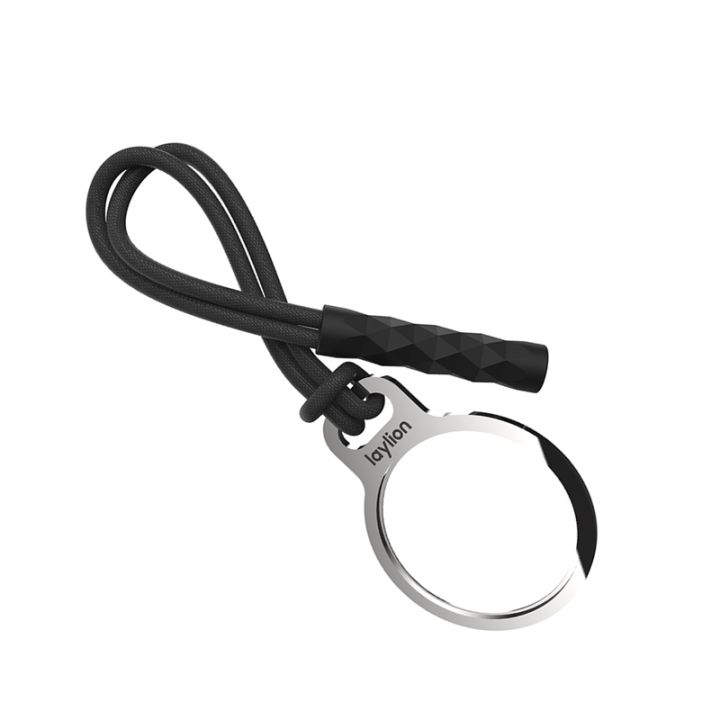 LAYLION for AirTag Tracker Holder Stainless Steel Metal Ring Protective ...