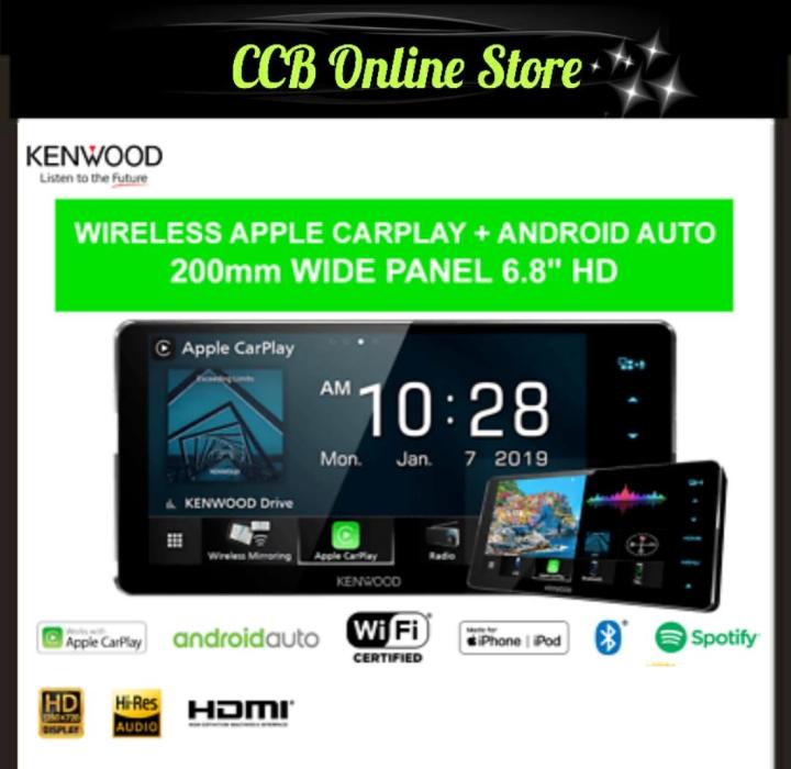 KENWOOD DDX919WS 6.8" HD APPLE CARPLAY ANDROID AUTO BLUETOOTH SPOTIFY 200MM RECEIVER | Lazada
