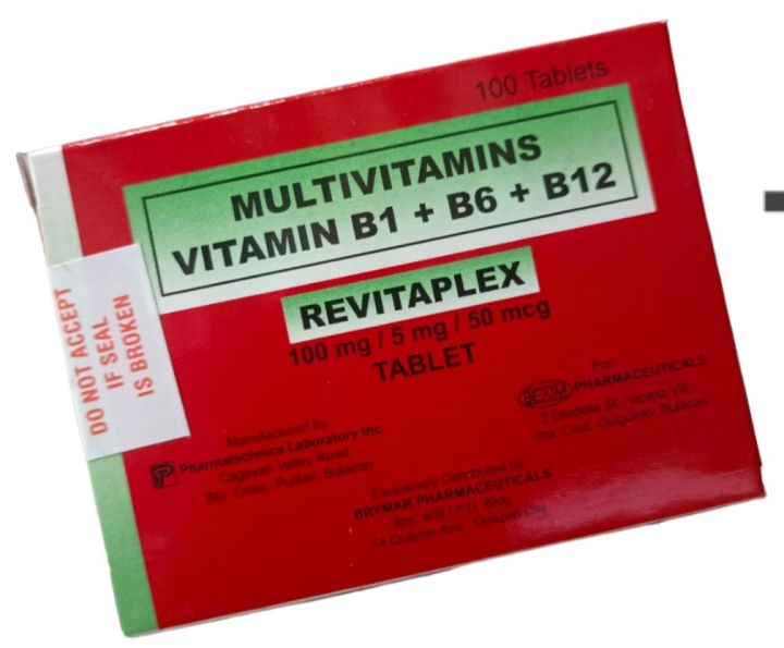 (REVITAPLEX) VITAMIN B COMPLEX TABLET BY 100'S | Lazada PH