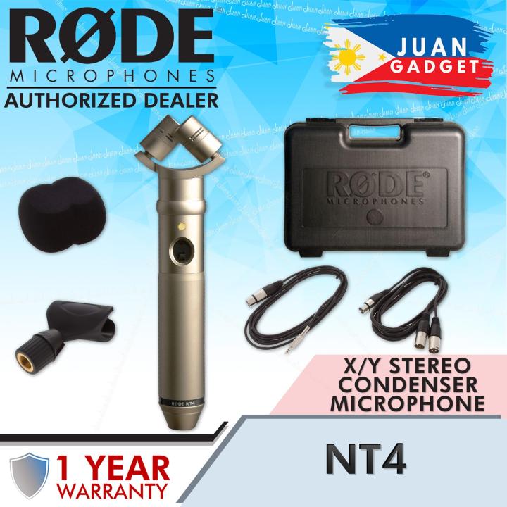 RODE NT4 - Cardioid Studio Condenser X/Y Stereo Microphone | JG ...