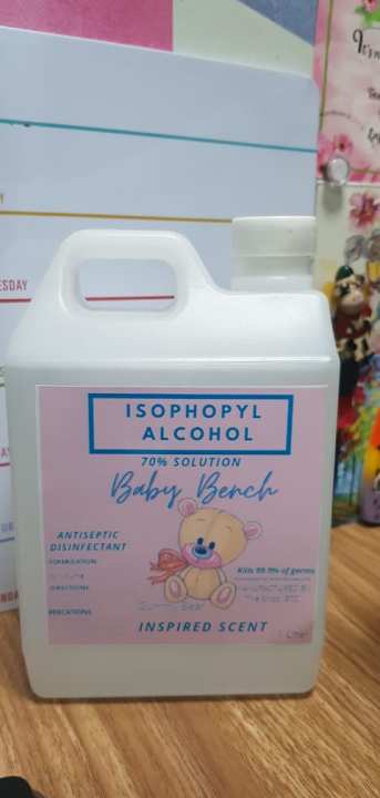 70% Isopropyl Alcohol 1 Liter Baby Bench Inspired Scent | Lazada PH