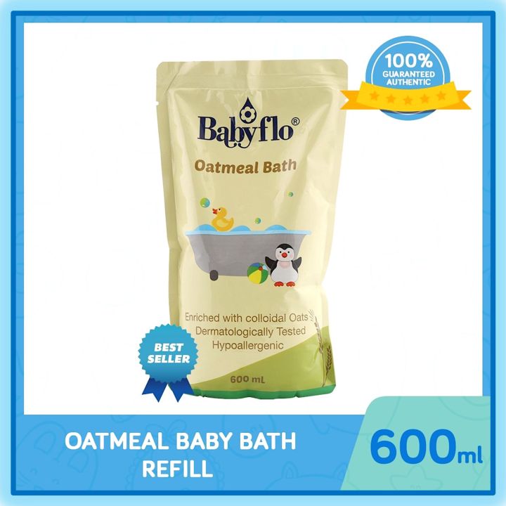 Babyflo Oatmeal Baby Bath (Refill pack) - 600 mL | Lazada PH