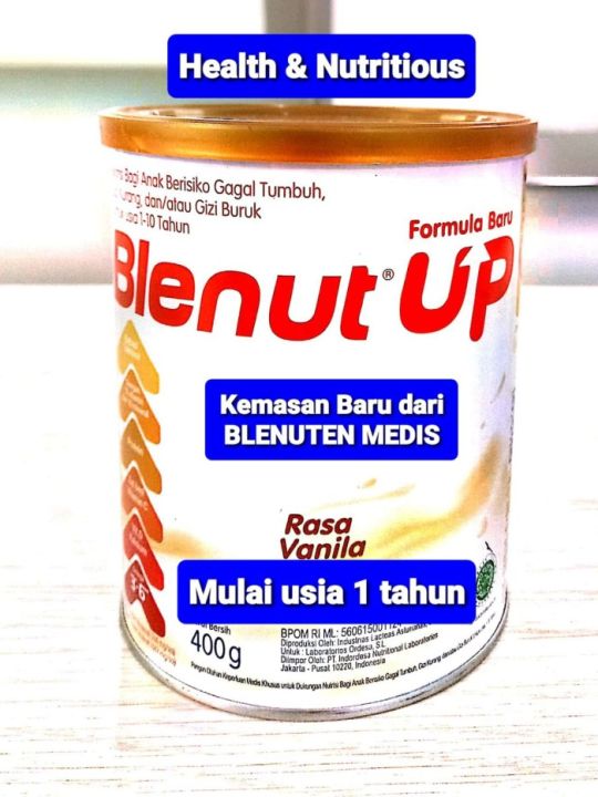 TERBARU! BLENUT UP 400 GRAM SUSU BLENUTEN MEDIS UNTUK ANAK GIZI KURANG ...