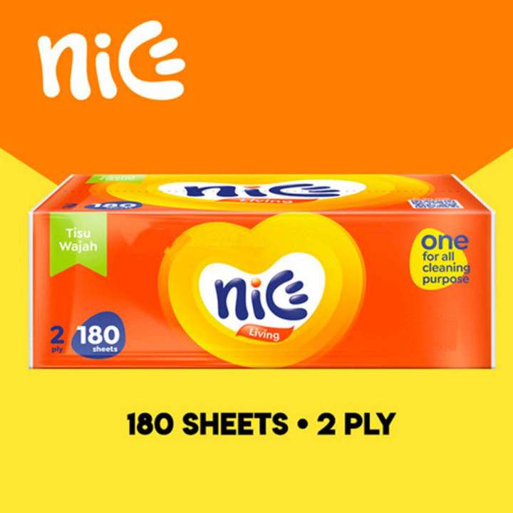 Nice Facial Tissue / Soft Pack Tissue / Tissue Wajah / 2ply 180sheets ...