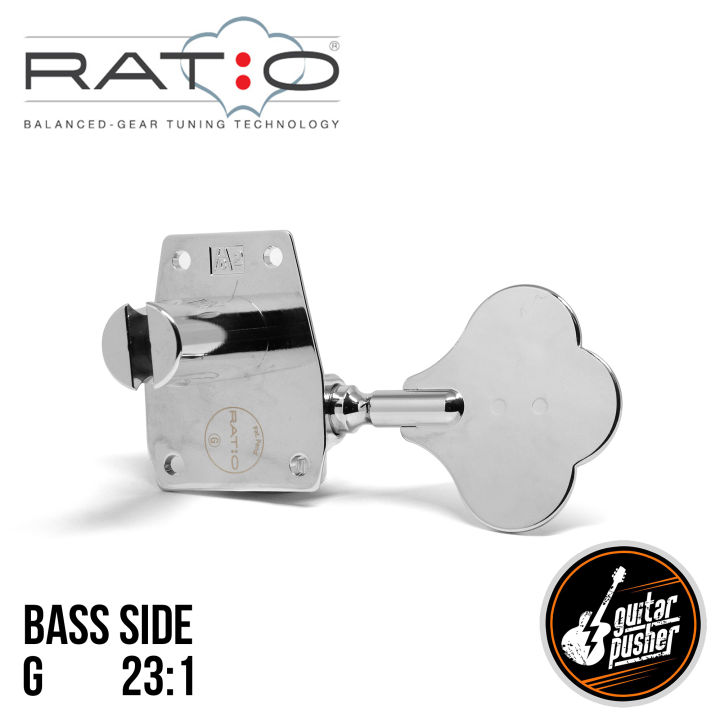 Graphtech Single BASS Ratio Tuner Machine Head - Vintage Style Chrome ...