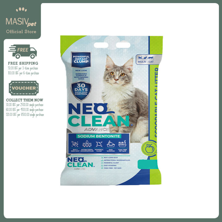 Neo Clean Advance 4.15Kg | 5 Litters | Cat Litter | Sodium Bentonite ...