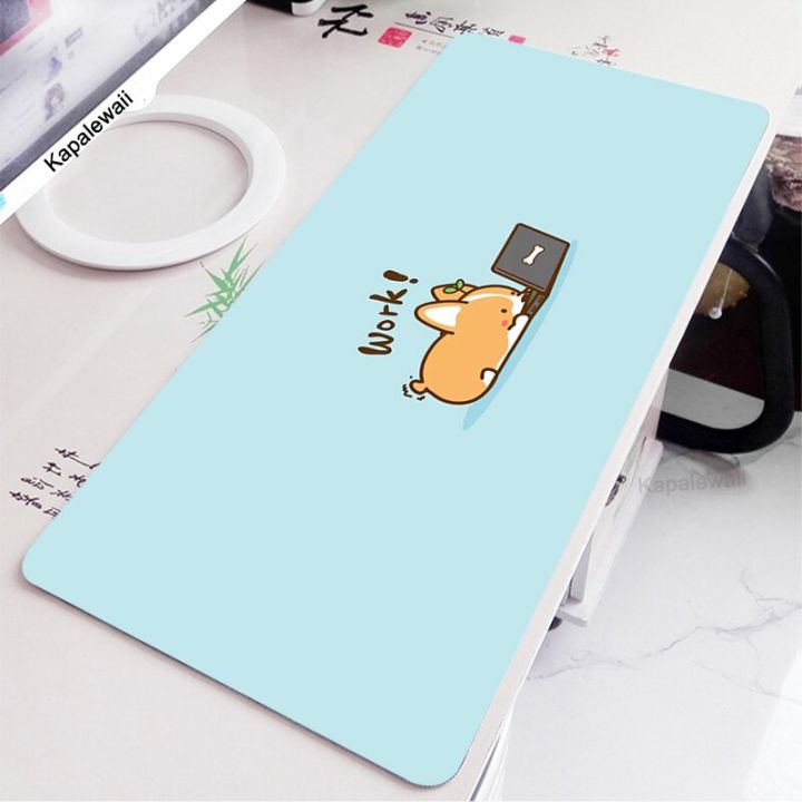 Cute Cat Speed Gamer Mouse Pad 900x400mm Locking Edge Keyboards Mat ...