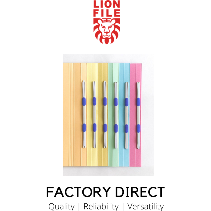 Lion File Affordable (200gsm) Manila File with Plastic Flats 10pcs ...