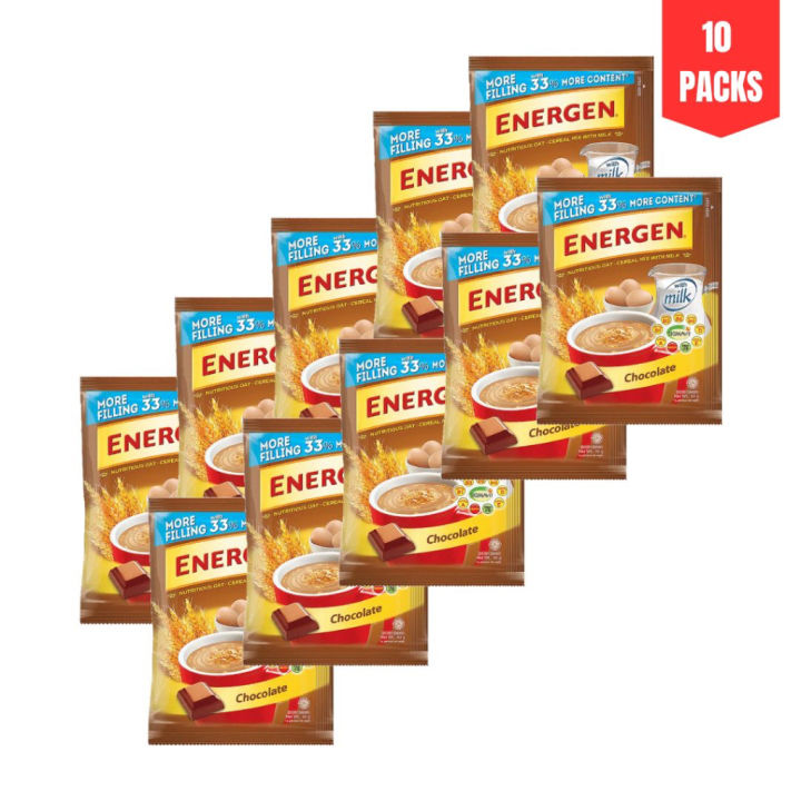 ENERGEN Chocolate 40g Pack of 10 | Lazada PH
