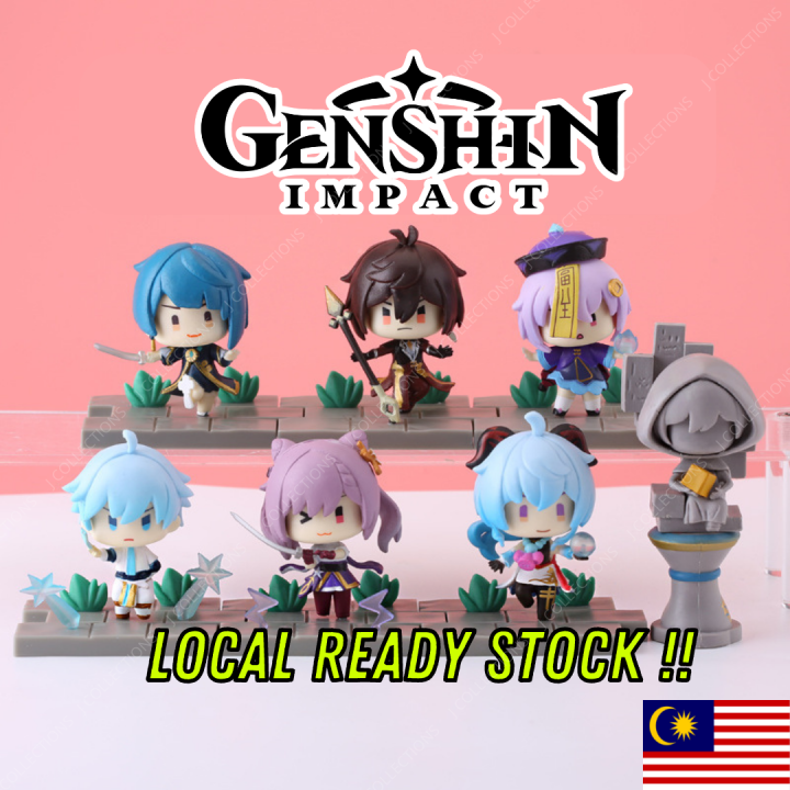 Genshin Impact Figure Liyue Zhongli Ganyu Keqing Chongyun Xingqiu Qiqi ...